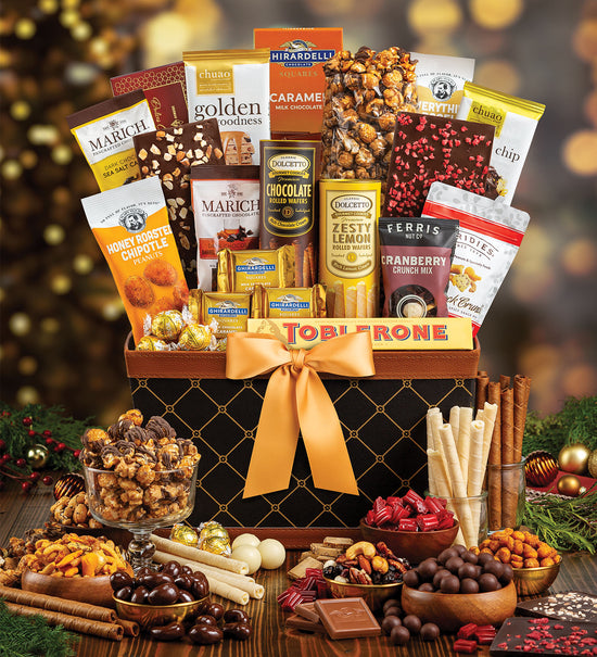 Golden Gourmet Supreme Gift Basket – GiftTree
